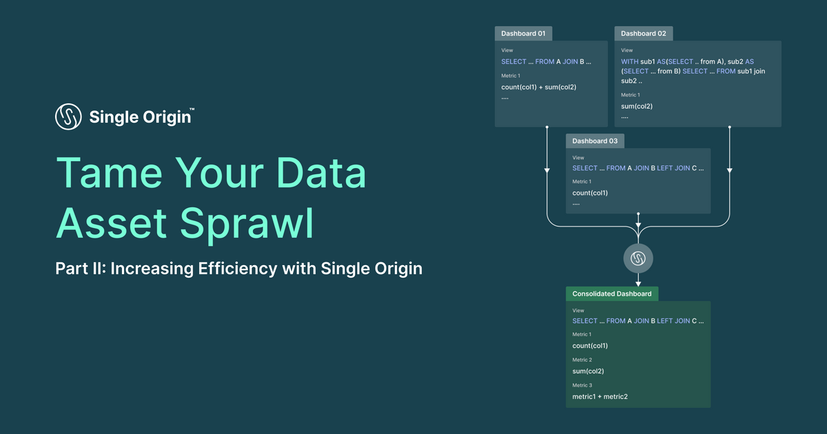 Tame Your Data Asset Sprawl Part II: Increasing Efficiency with Single ...